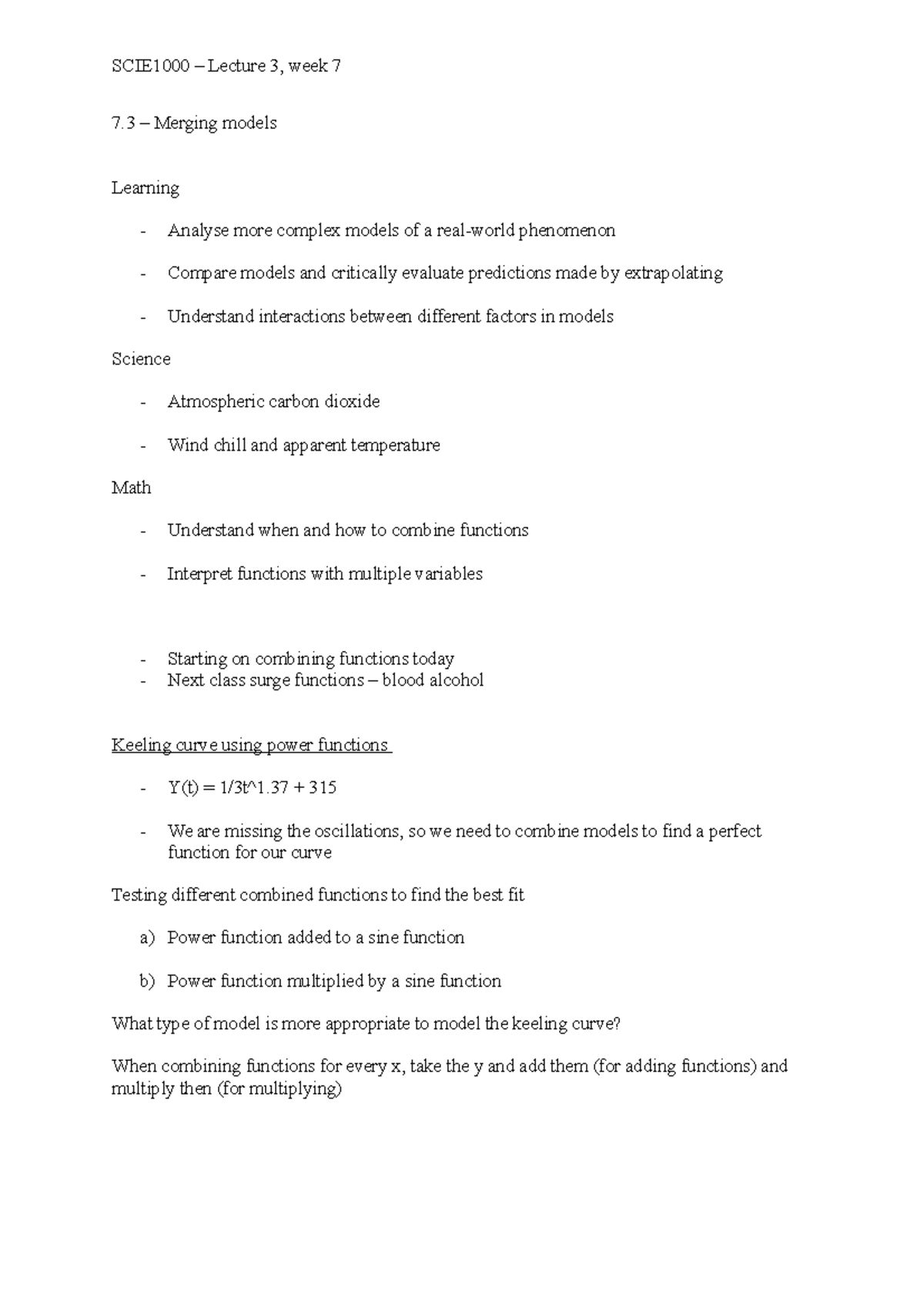 7.3 Merging models - 7 – Merging models Learning - Analyse more complex ...
