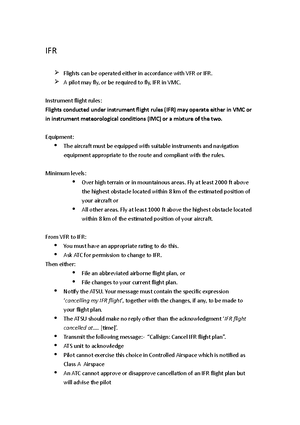 First rule of air - Notes for air law - First rule of air ICAO annex ...