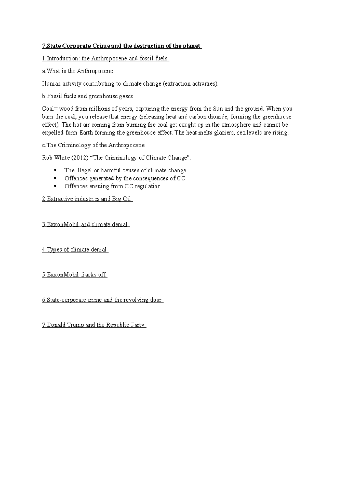 7.State Corporate Crime and the destruction of the planet - b fuels and ...