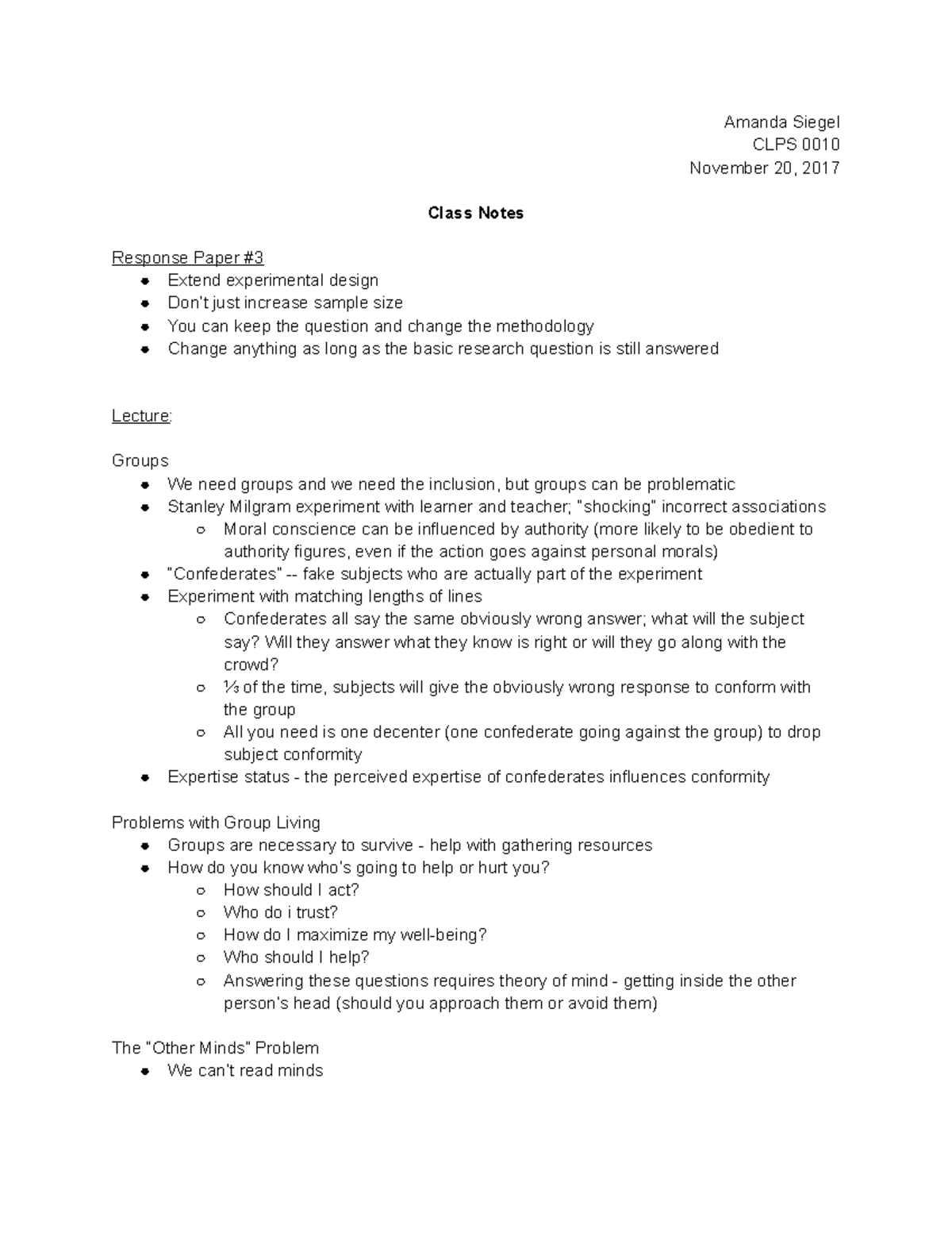 11/20 - Class Notes - Professors Elena Festa, Sheila Blumstein, & Bill ...