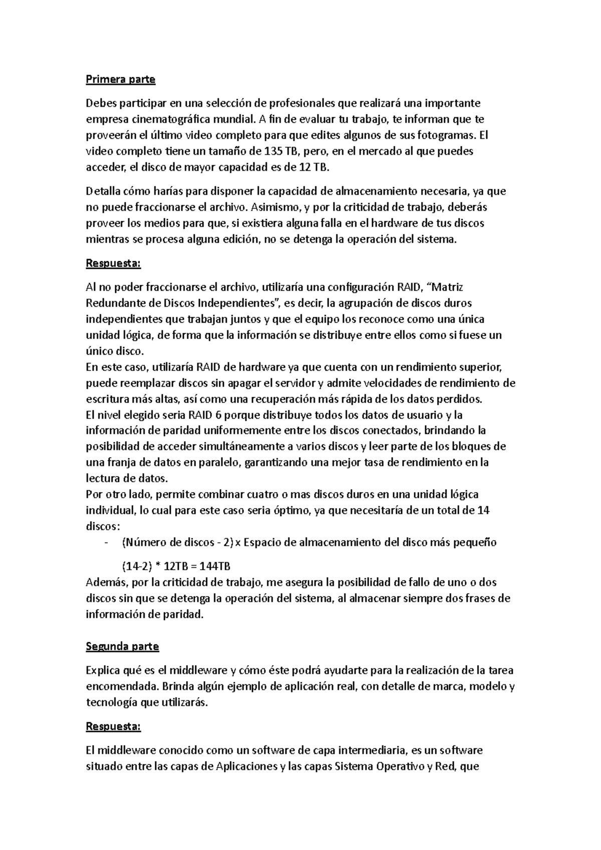 TP4 Sistemas Operativos - Primera parte Debes participar en una selección de profesionales que ...