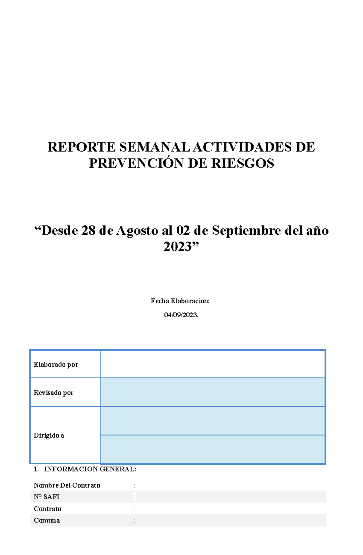 01.- Reporte Semanal Prev. de Riesgos - 28-08 al 02-09 - copia ...