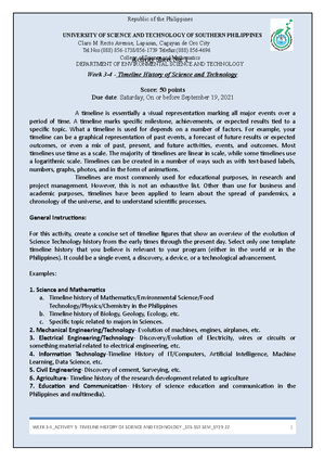 STS Module for Week 5-6 (SY 2021-2021 2nd Semester) - COURSE MODULE ...