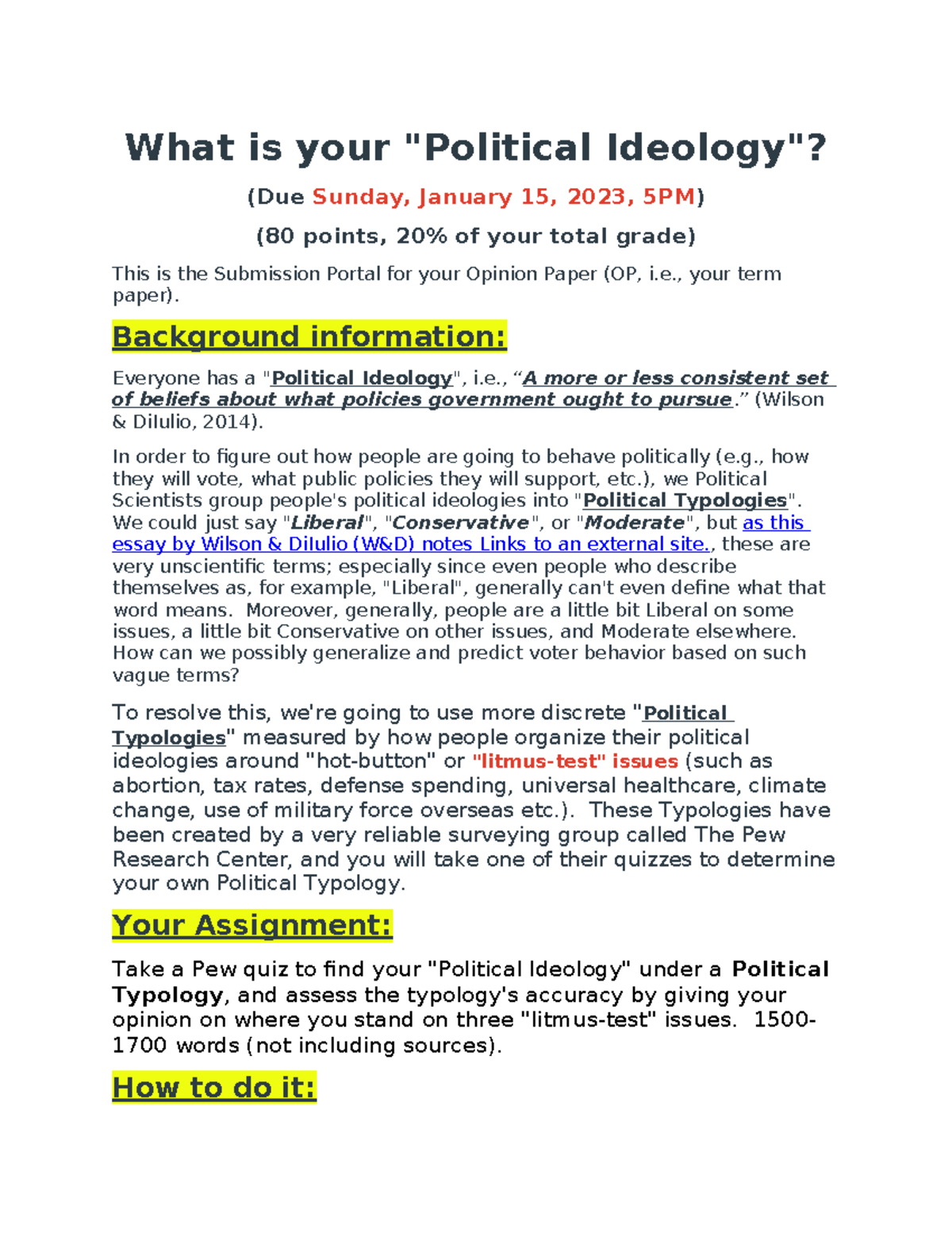 Paper - , your term paper). Background information: Everyone has a ...