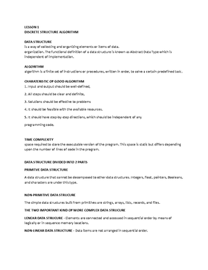 CPE 103 CPE AS A Discipline Portfolio - Data Structures and Algorithm - Studocu