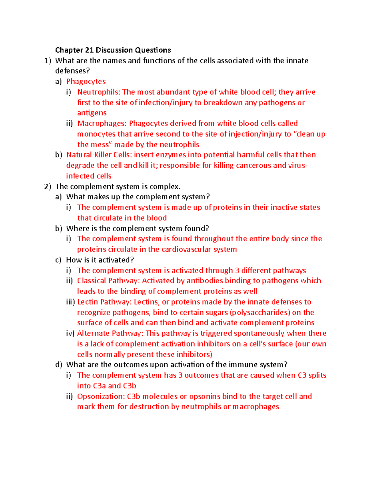 Chapter 21 Discussion Questions - Chapter 21 Discussion Questions What ...