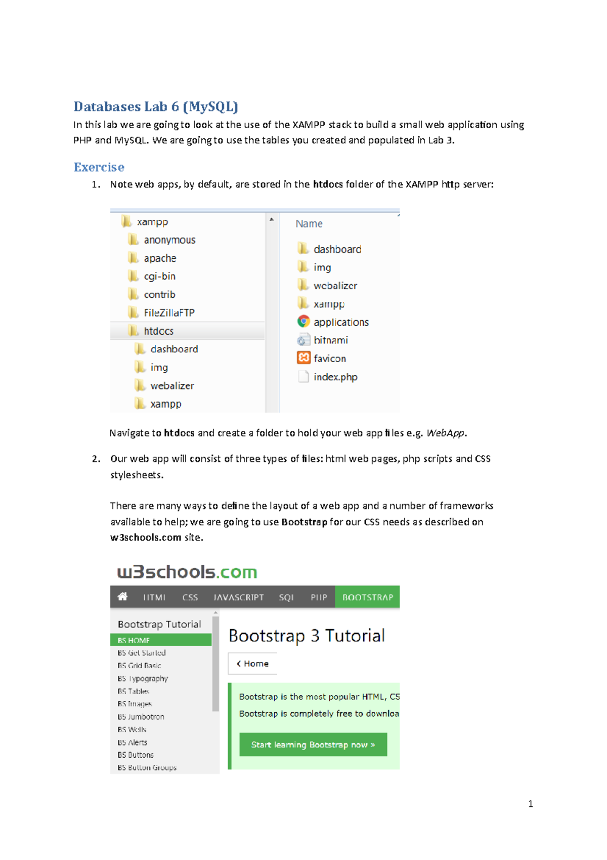Databases Lab 6 (2017-2018 ) (My SQL) - Databases Lab 6 (MySQL) In this lab we are going to look ...