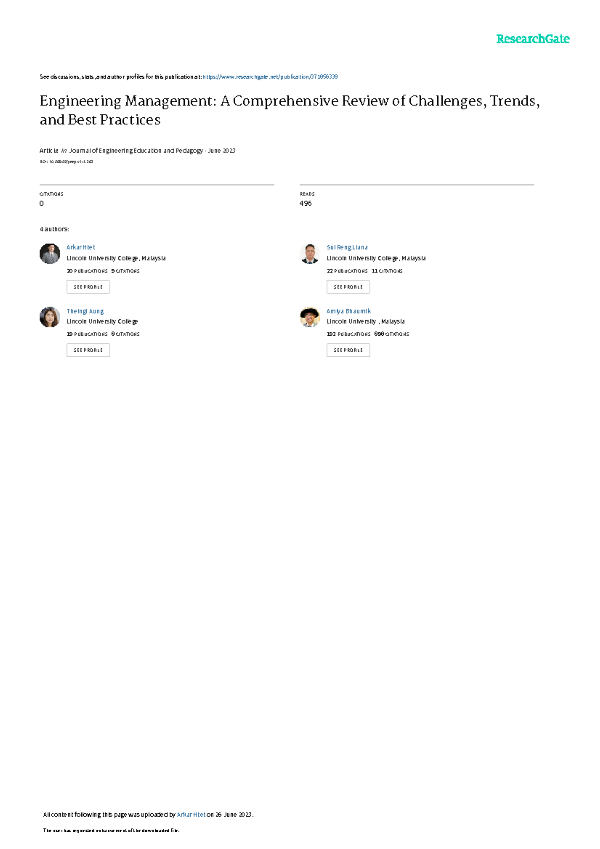 Engineering Management AComprehensive Reviewof Challenges Trendsand ...
