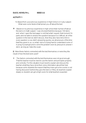 Observe- Analyze- Reflect - Alejo, Lyka Mae Ancheta, Charlene Duco ...