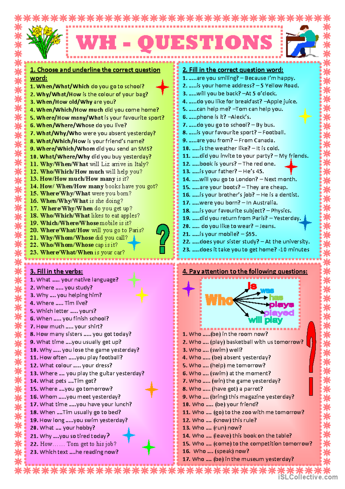 Wh-Questions (1) - ffffffffffffffffffffffffffffffffff - 4. Pay ...