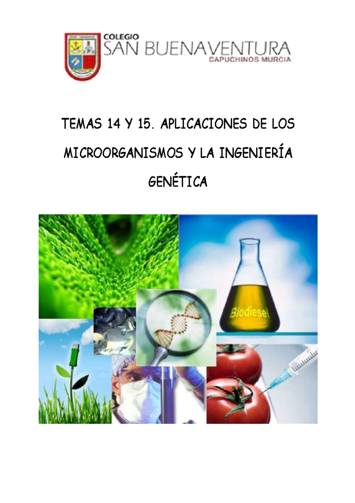Aplicaciones de los microorganismos y la Ingeniería Genética - TEMAS 14 ...