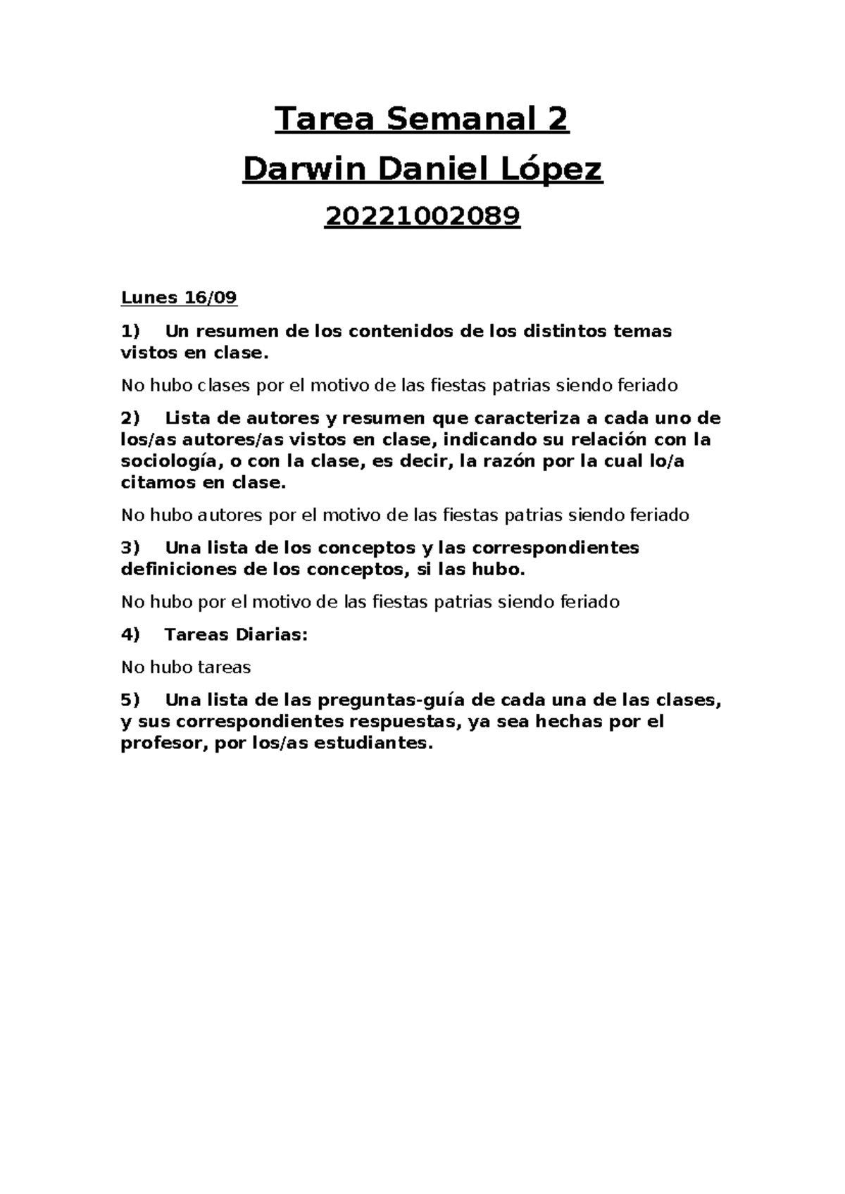 Tarea semanal 2 - dasdasda - Tarea Semanal 2 Darwin Daniel López ...