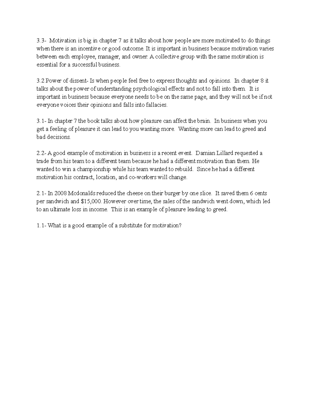 7 8 - coursework - 3- Motivation is big in chapter 7 as it talks about ...