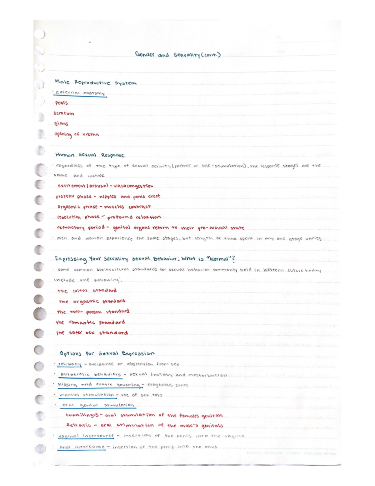 Chapter 5 - Gender and Sexuality pg.3 - HLHSCI-100 - Studocu