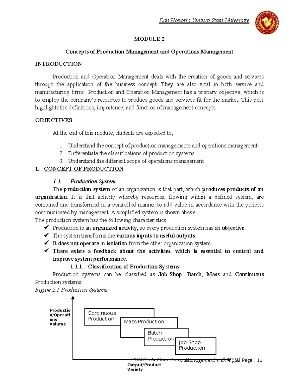 2 Concepts of Production Management and Operations Management - MODULE ...