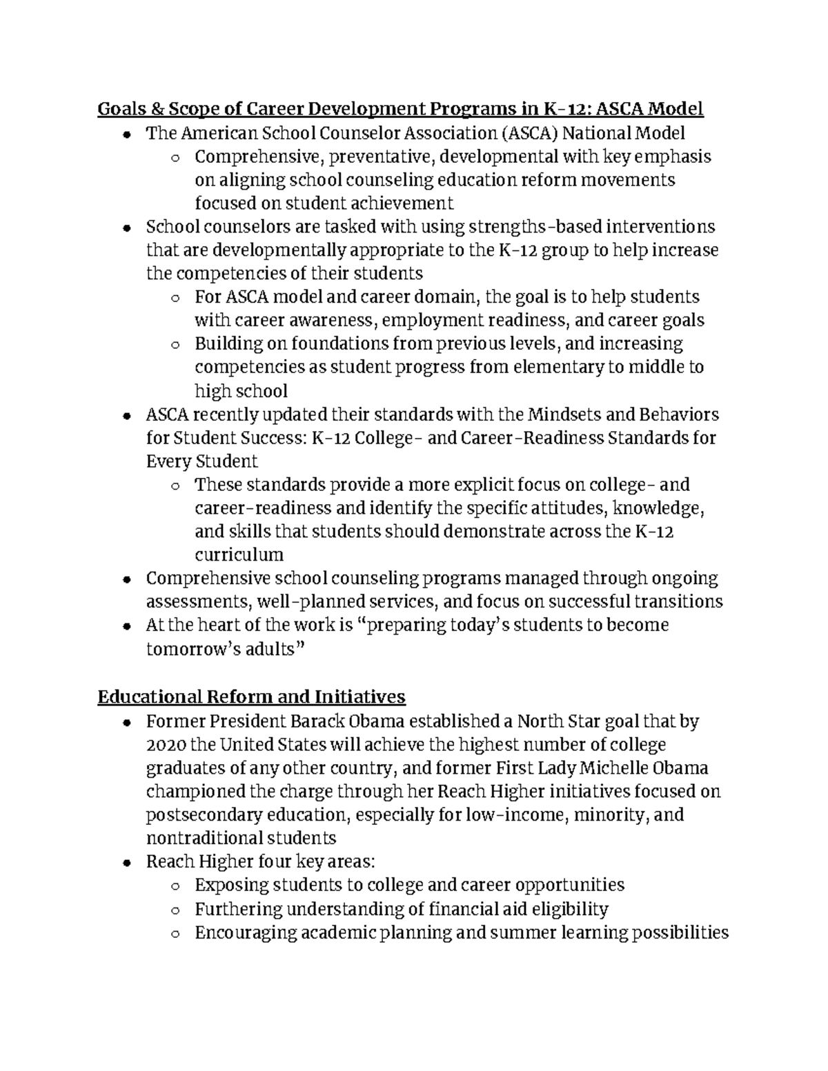 Career Counseling Ch. 11 (Career Development Prevention and ...