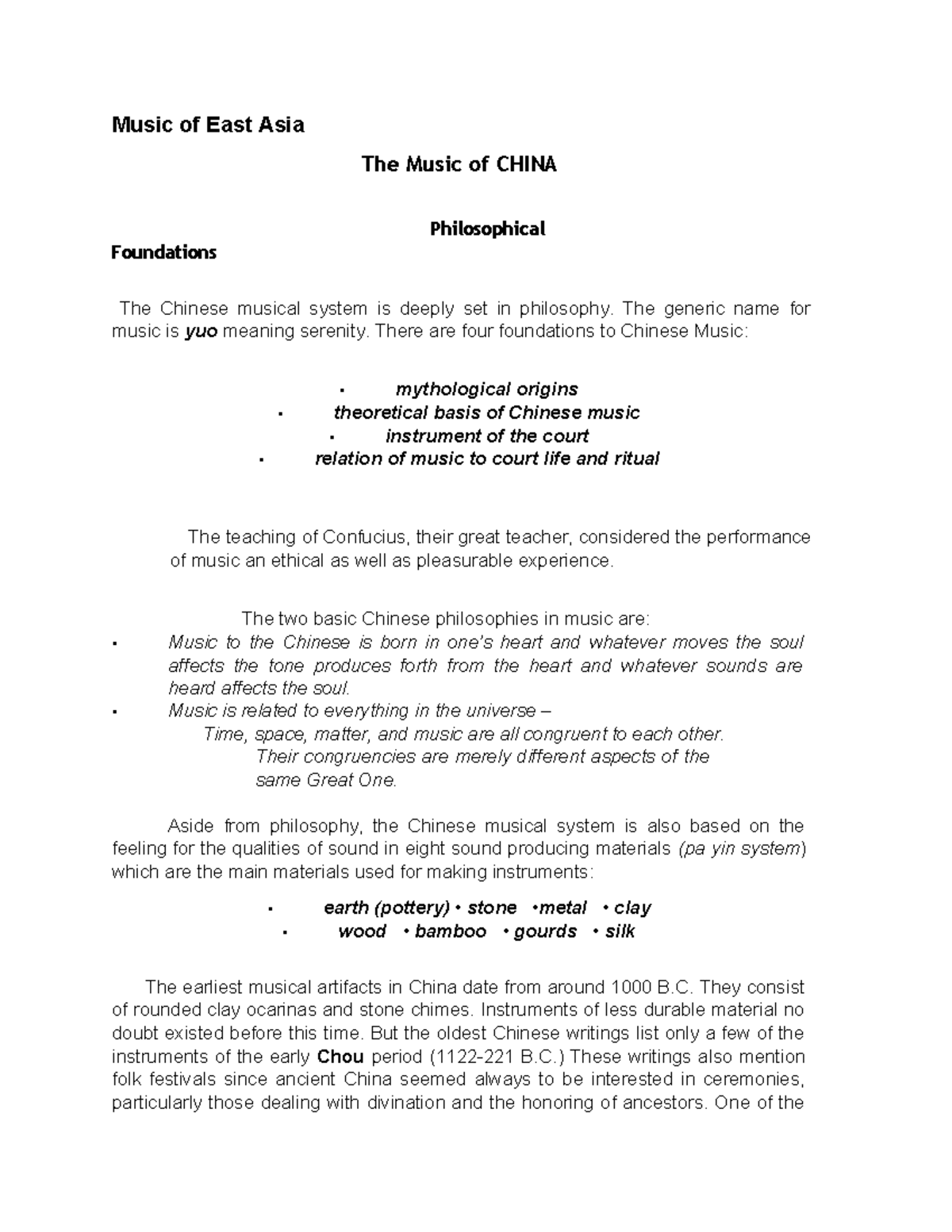 Reviewer Music OF China - Music of East Asia The Music of CHINA ...