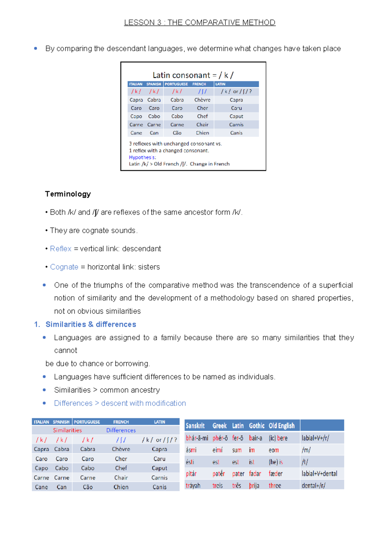 Lesson 3 Comparative Method - LESSON 3 : THE COMPARATIVE METHOD By ...