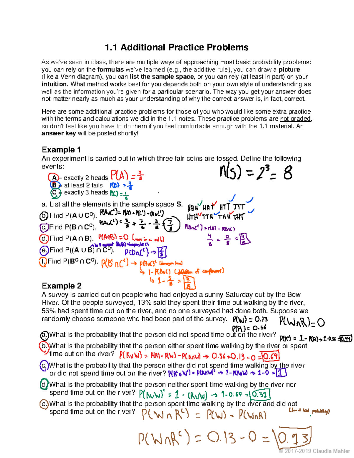 1 1 Additional Practice Problems 1 Additional Practice Problems As We