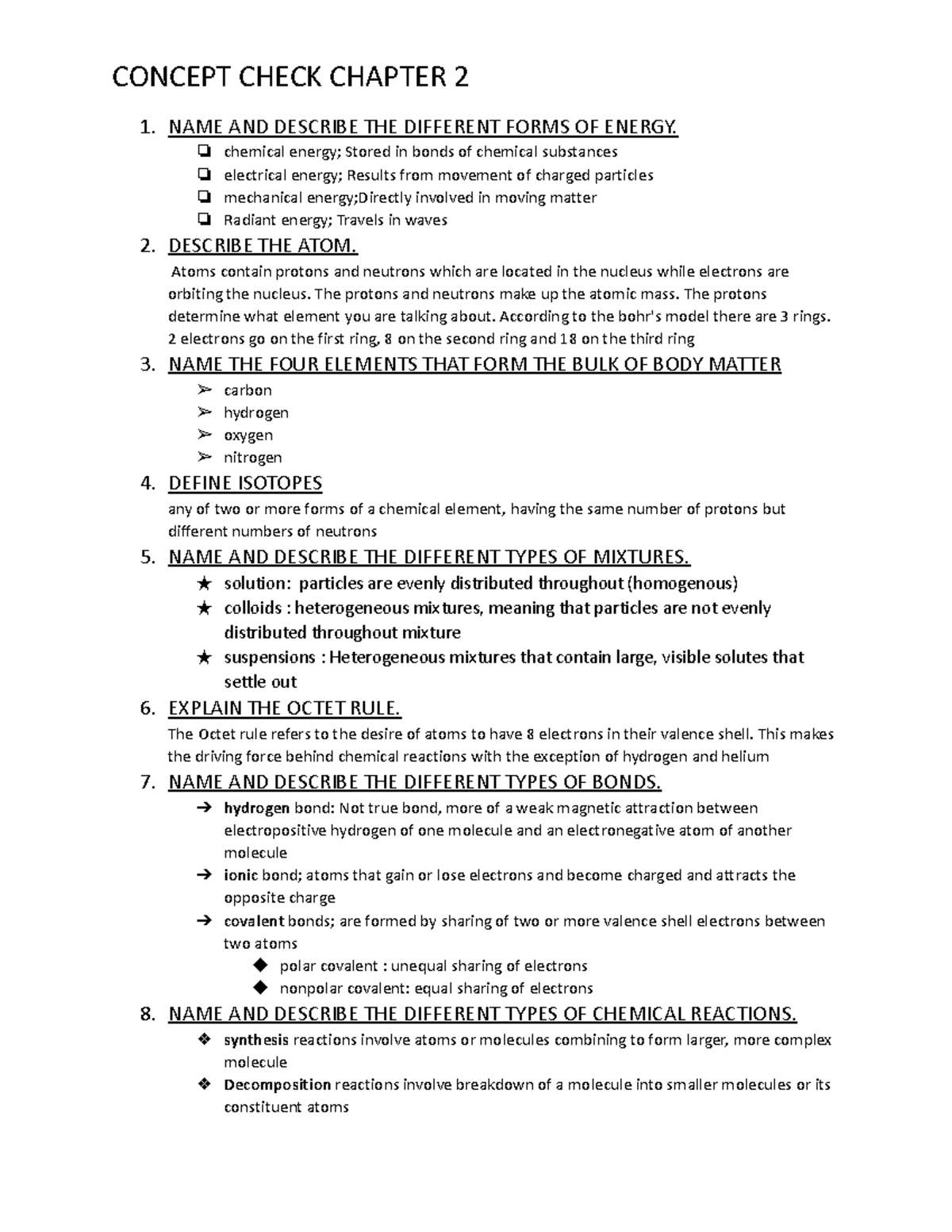 Concept Check Questions-Chapter 2L - CONCEPT CHECK CHAPTER 2 1. NAME ...
