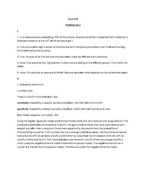 ECOn 324 assignment 1 - summary notes - Concordia University Department ...