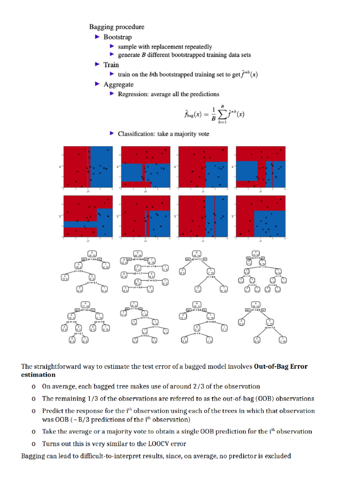 ACTL3142 Actuarial Data and Analysis - Bagging procedure Bootstrap ...