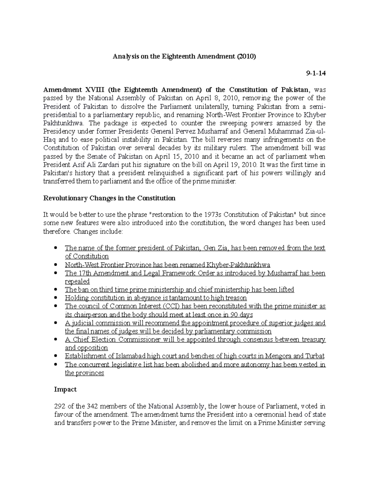 The Eighteenth Amendment - The package is expected to counter the ...