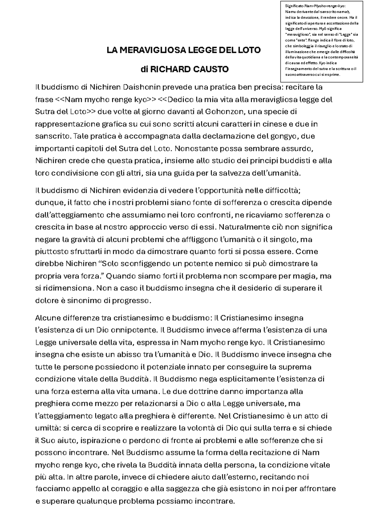 LA Meravigliosa Legge DEL LOTO - LA MERAVIGLIOSA LEGGE DEL LOTO di ...