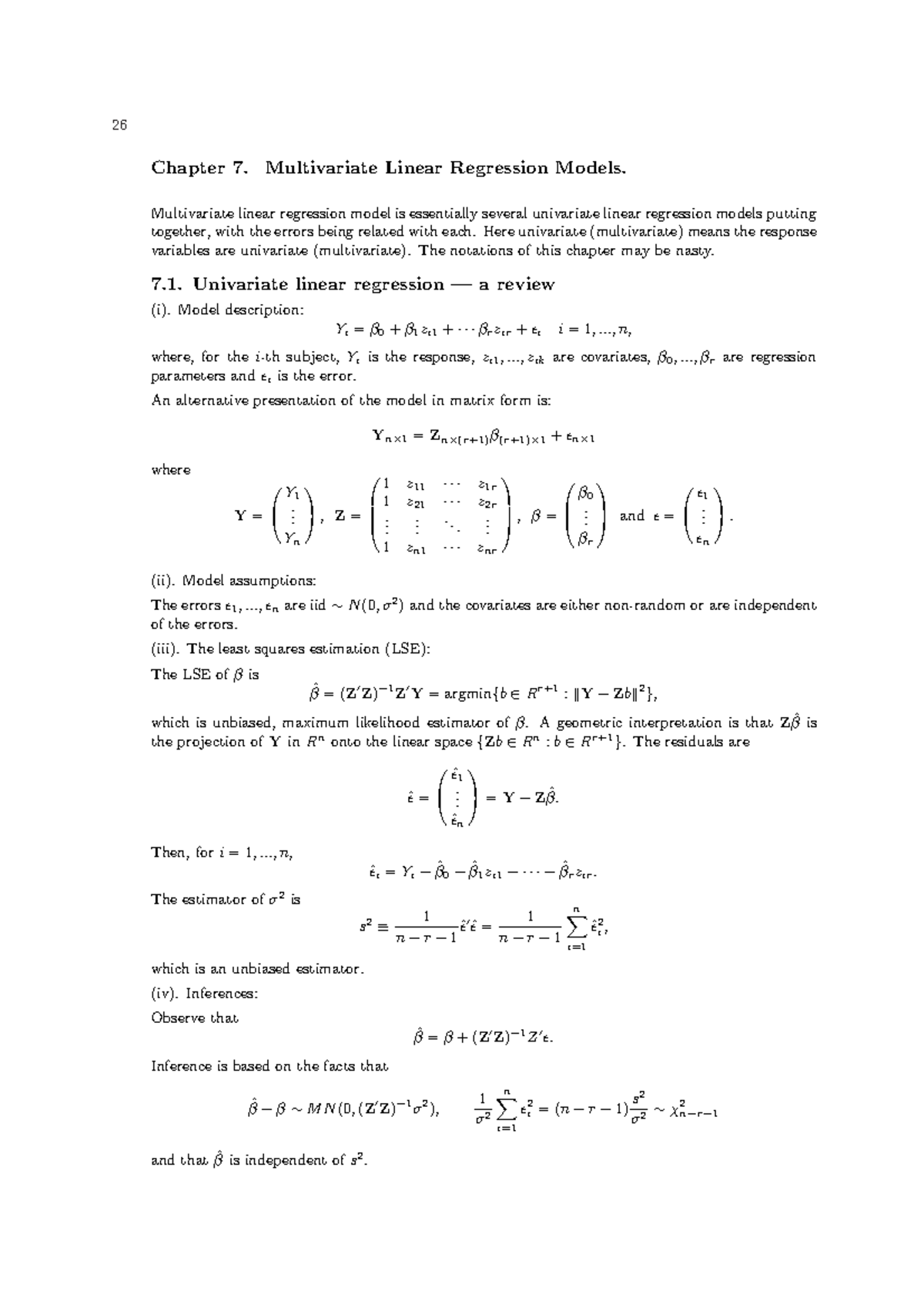 Chap7 - Kani Chen - 26 Chapter 7. Multivariate Linear Regression Models ...