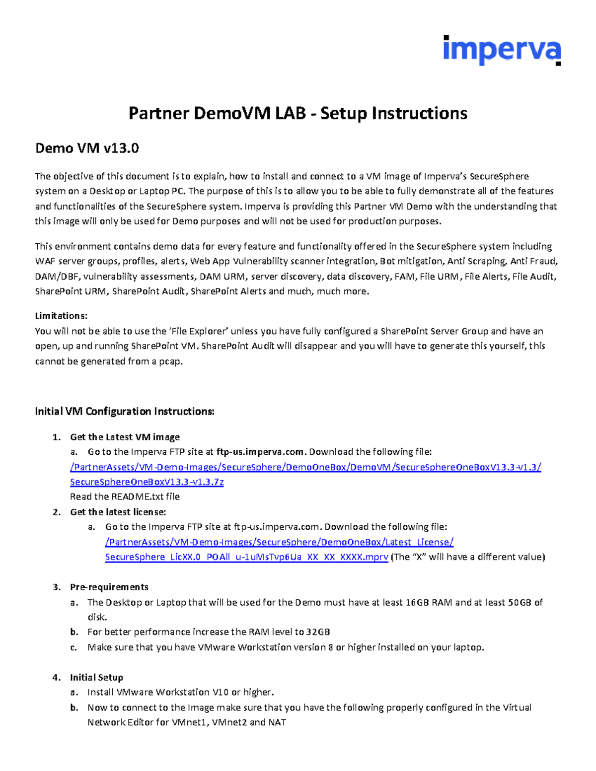 Partner Demo VM-Setup Instructions - Partner DemoVM LAB - Setup ...