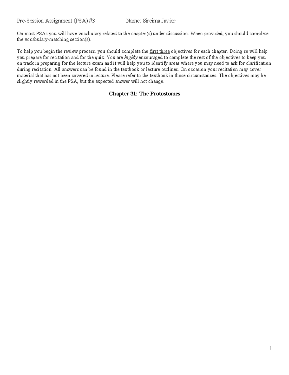 PSA 3 SP24 - Recitation HW - Pre-Session Assignment (PSA) #3 Name ...