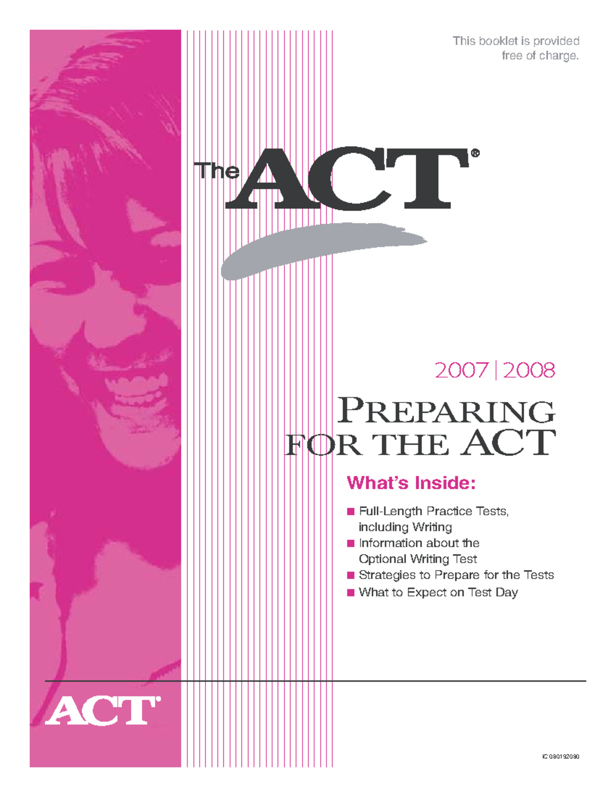 Form 0661C 2007-08 (ACT) - ####### 2007 l 2008 PREPARING FOR THE ACT ...