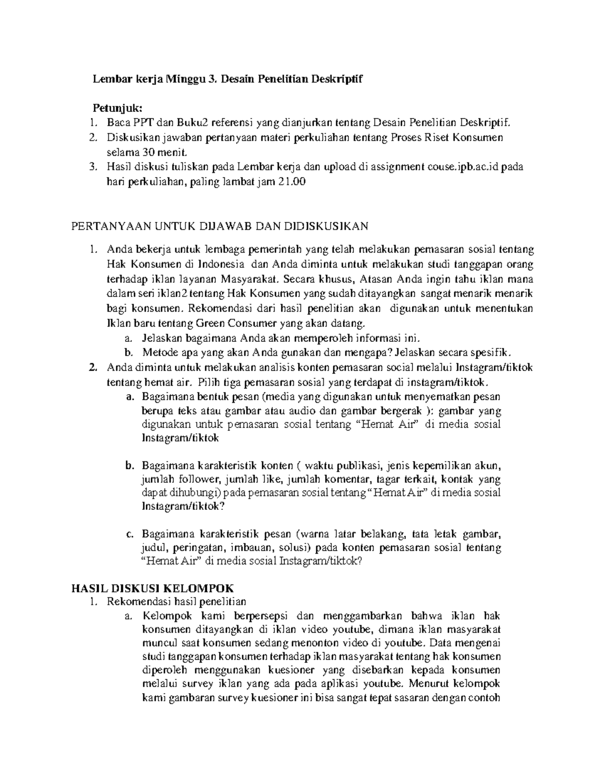 18 K3 Penelitian Deskriptif (survey dan observasi) - Lembar kerja ...