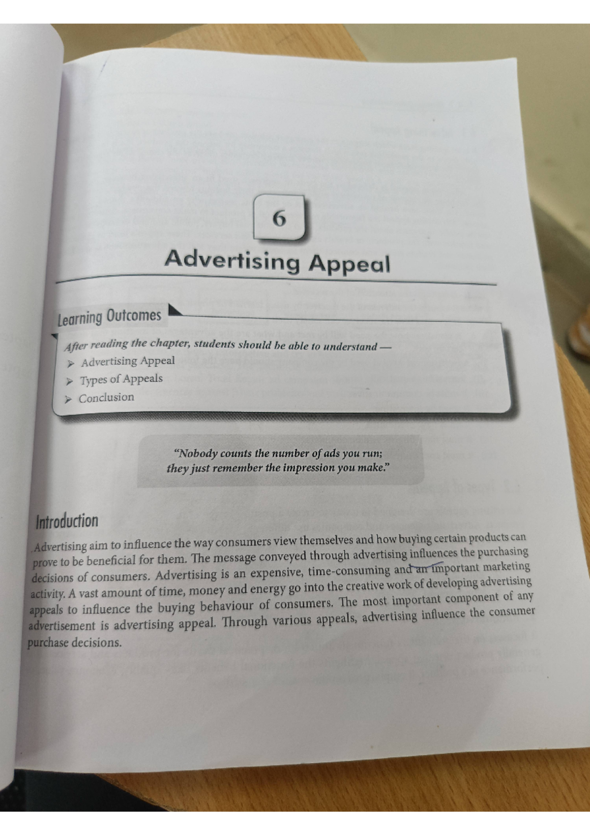 Unit 2 - book pdf - 6 Advertising Appeal Learning Outcomes After ...