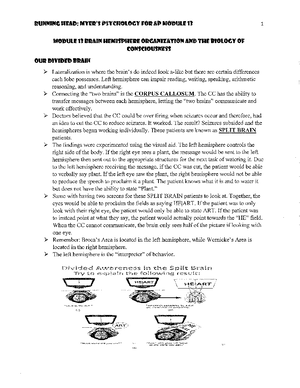 Module 37 - CHEAT SHEET - PSY 150 - Studocu