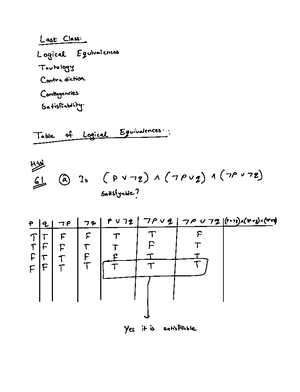 Discrete math - log work - MATH 120 Class Prep Day 12 ####### Complete ...