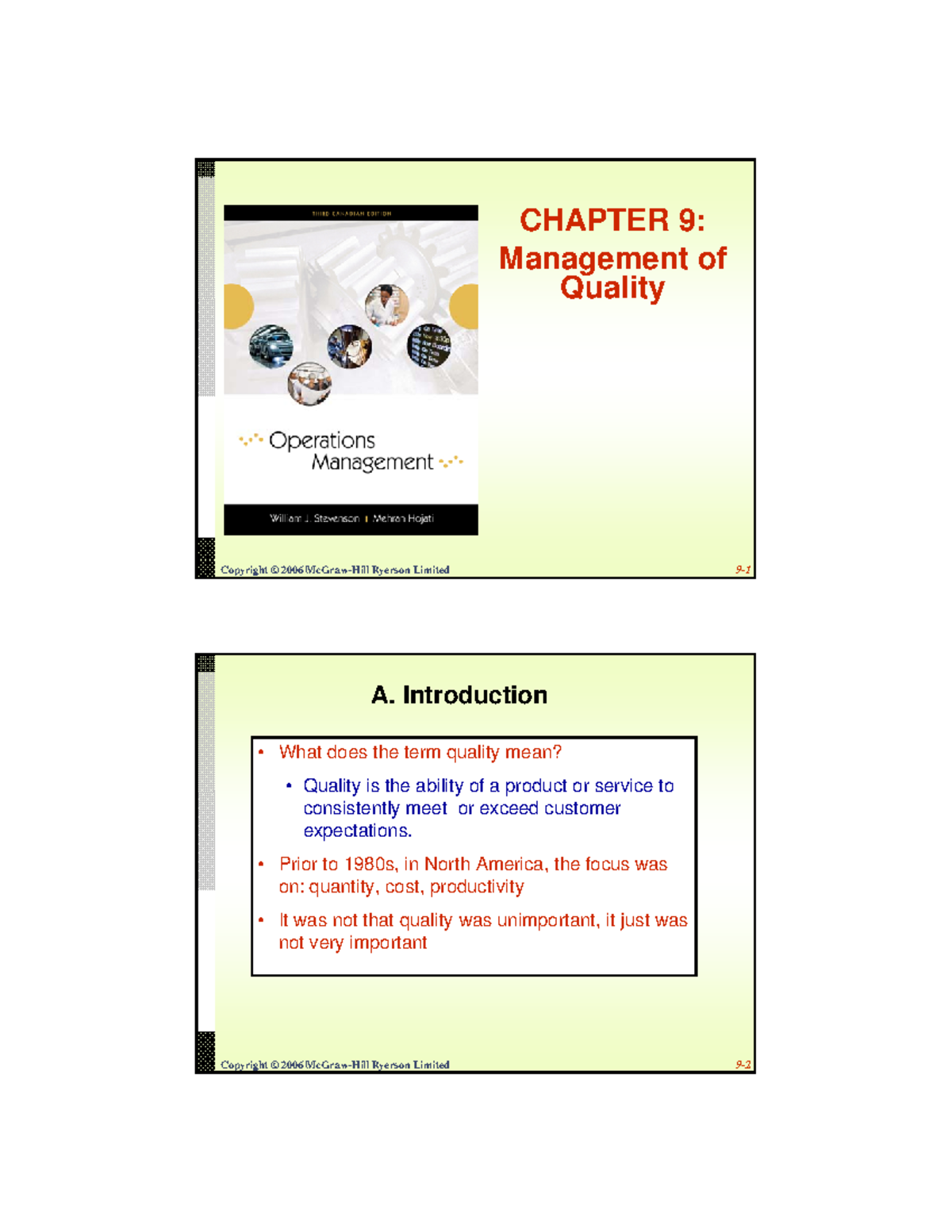 Chapter-9-management-of-quality compress - CHAPTER 9: Management of ...