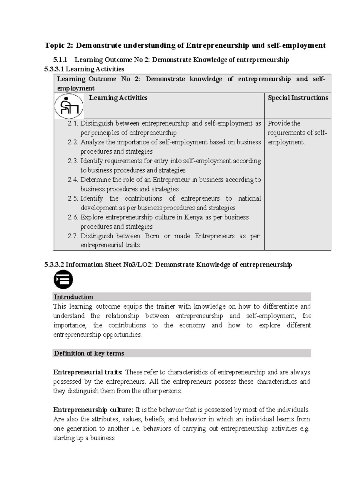 ( Topic 2) Identify Entrepreneurship opportunities - Topic 2 ...