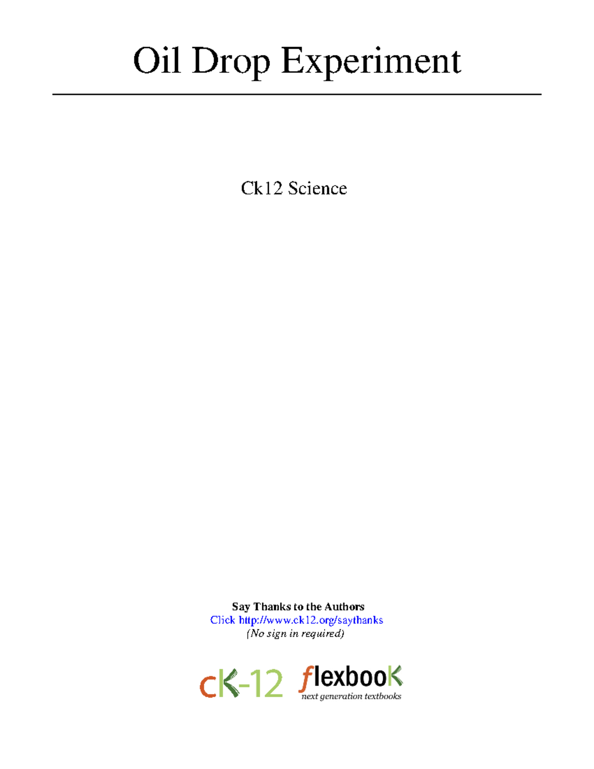 Oil-Drop-Experiment-CHEM - Oil Drop Experiment Ck12 Science Say Thanks ...