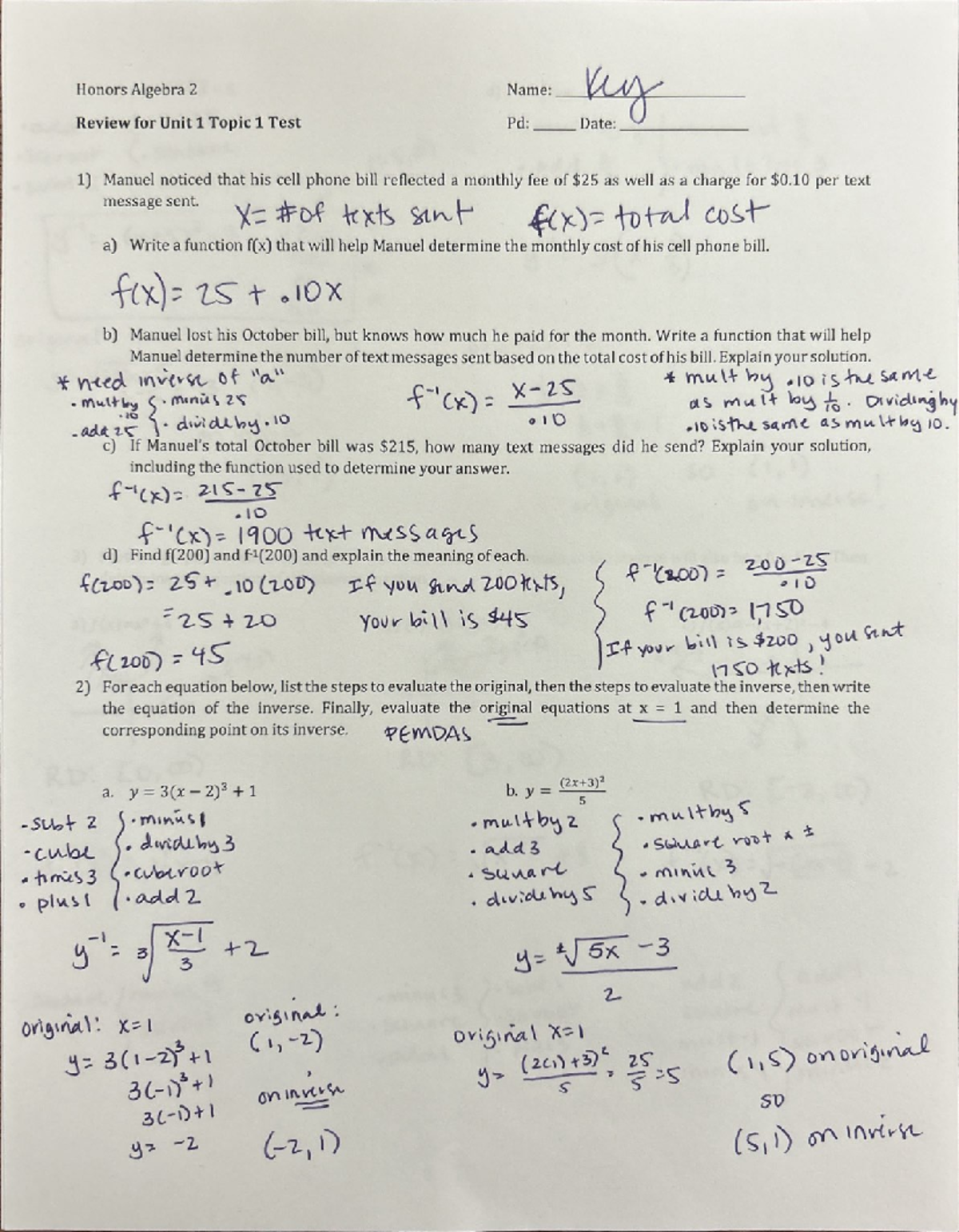 2023 Unit 1 Topic 1 Test Review KEY - Studocu