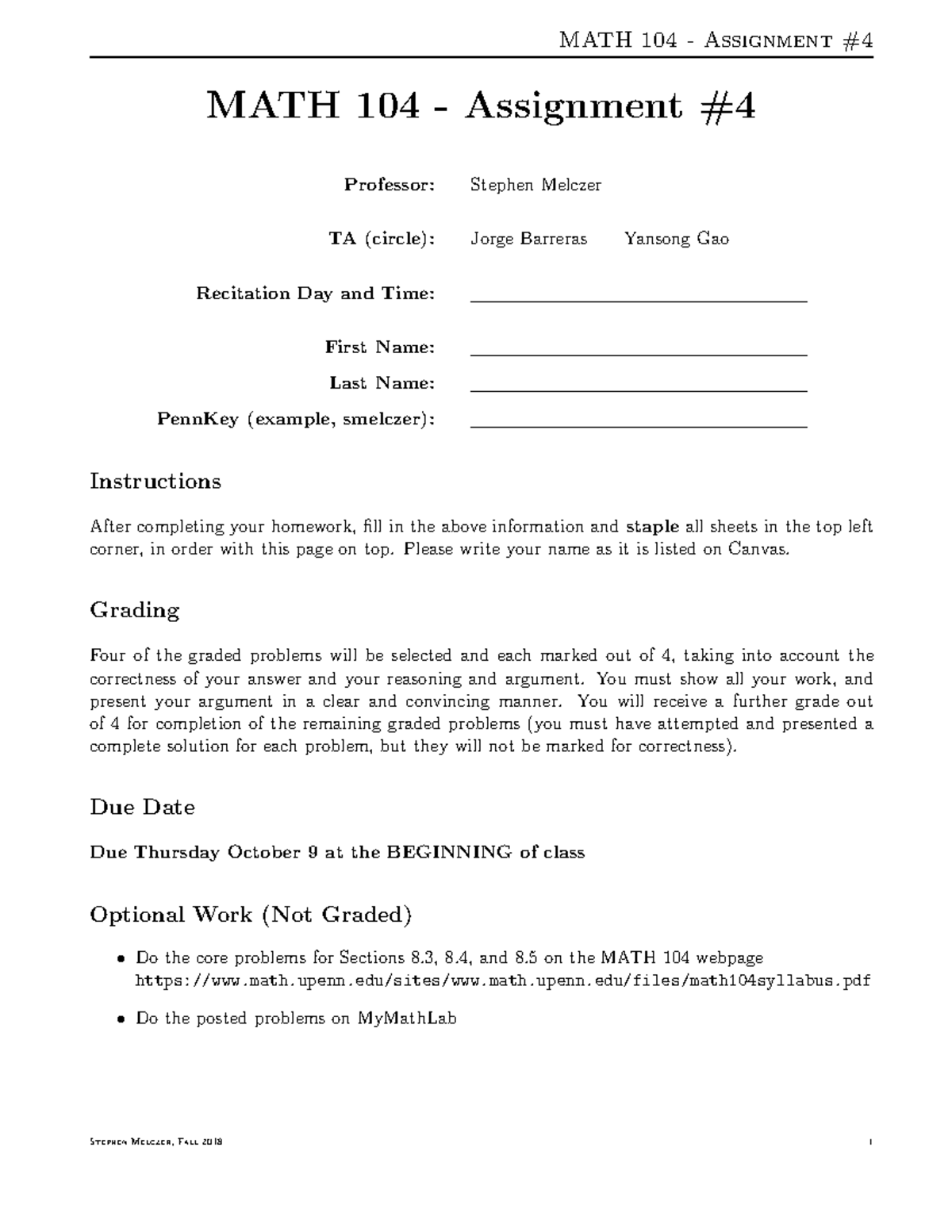 Assignment 4 - HW Question Practice 4 - MATH 104 - Assignment MATH 104 ...