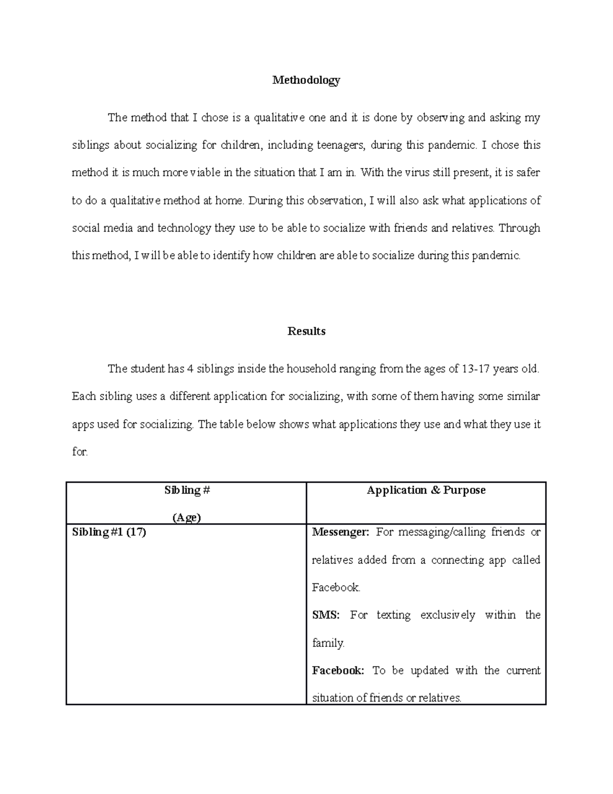 Learning Journal Unit 5 - Methodology The method that I chose is a ...