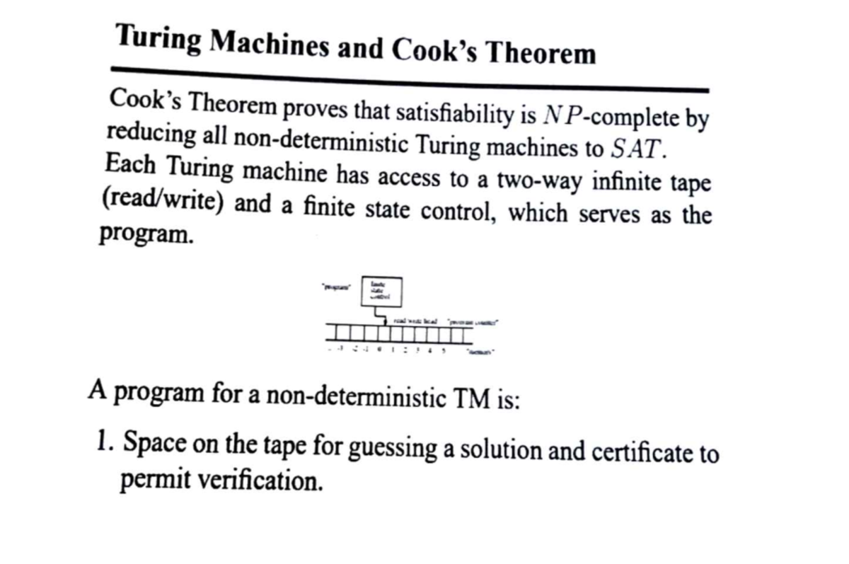 Cook Theorem - BACHELOR OF COMPUTER APPLICATIONS - Studocu