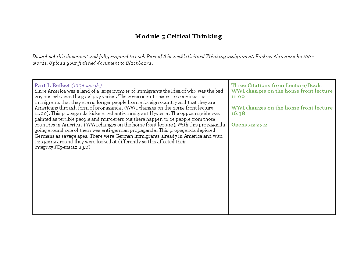 16640886544152261900254939450987 - Module 5 Critical Thinking Download ...