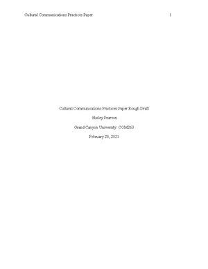 Critical thinking reflection anderson - COM-263 - GCU - Studocu