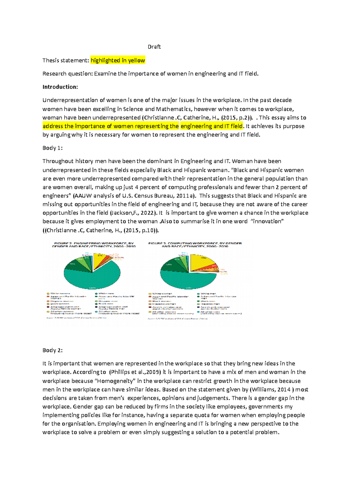 Draft technical communication AT-3 - Draft Thesis statement ...