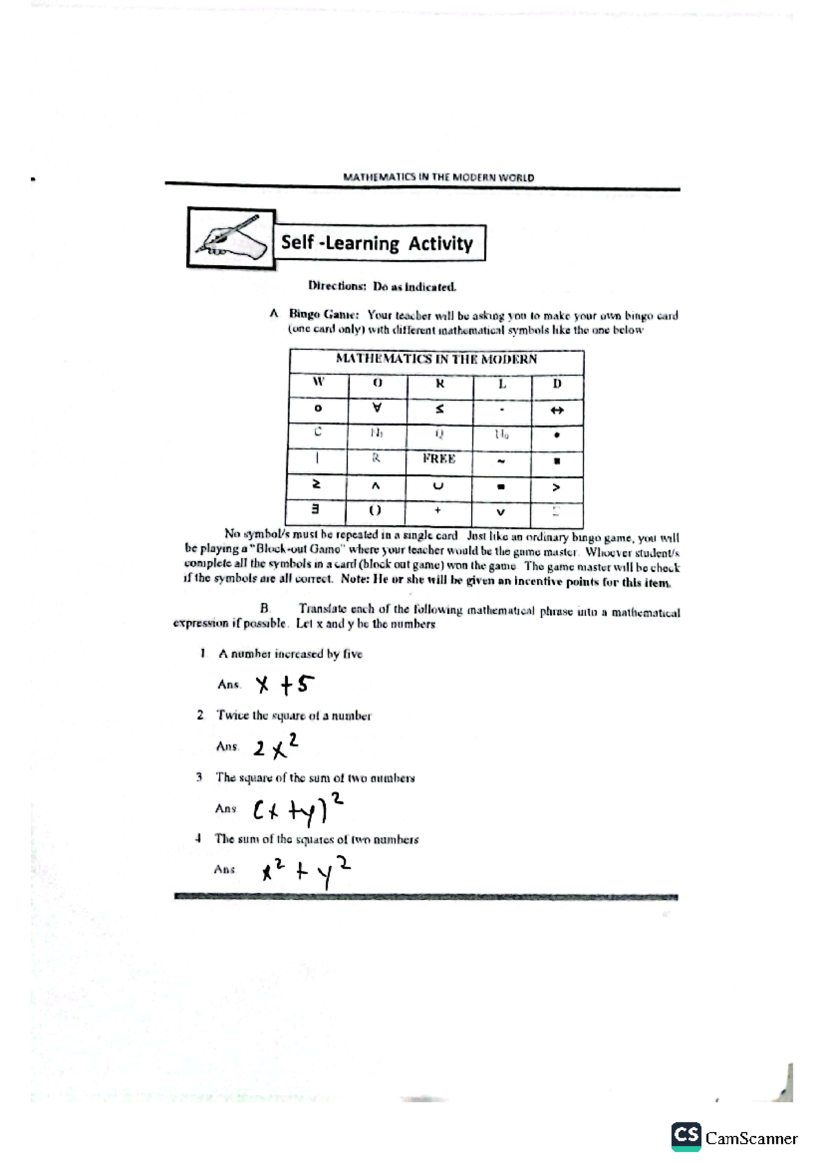 Self Learning activities - Science, Technology, Engineering ...