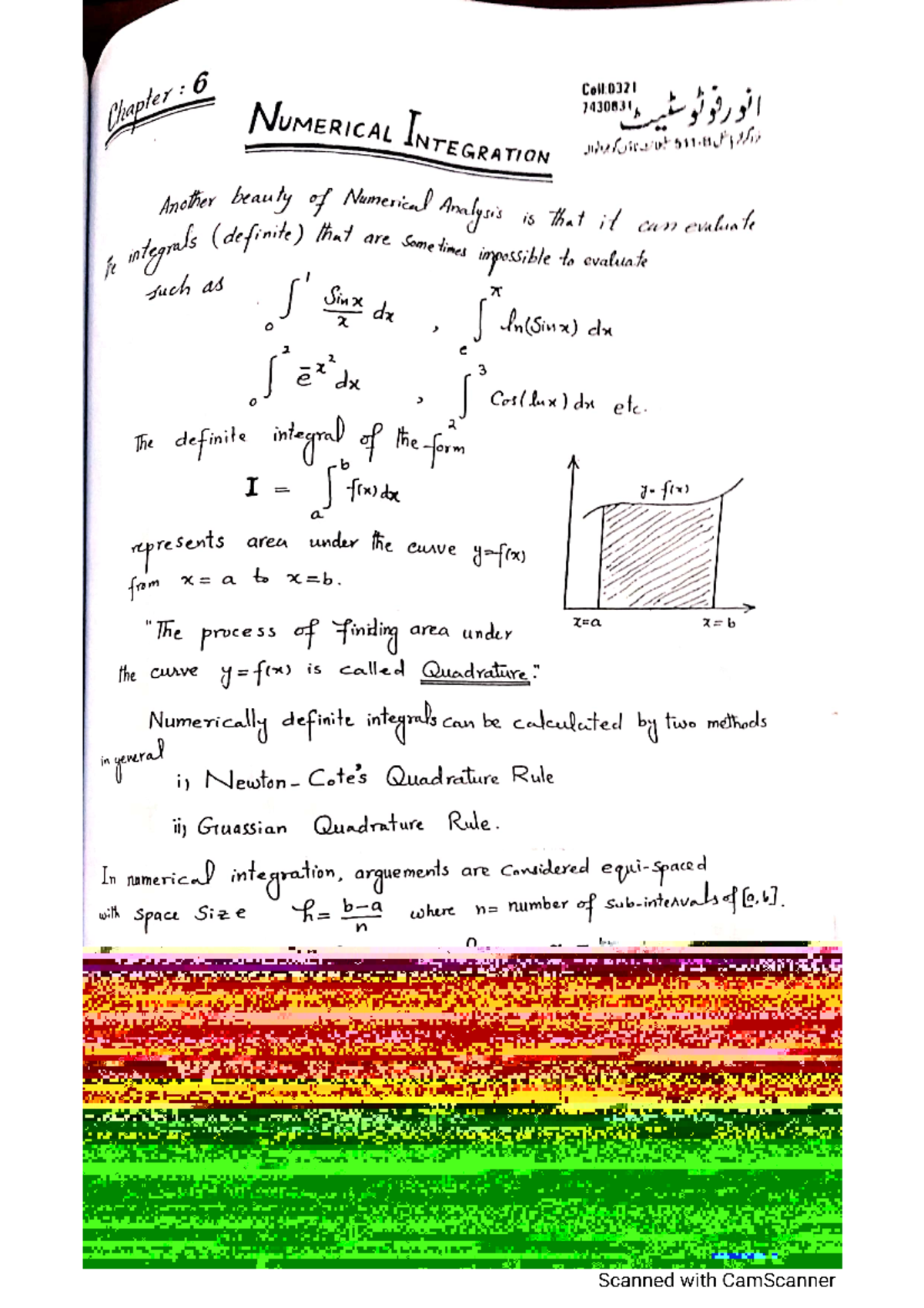 Ch.6 Numerical Integration by Tahir - Numerical Analysis-II - Studocu
