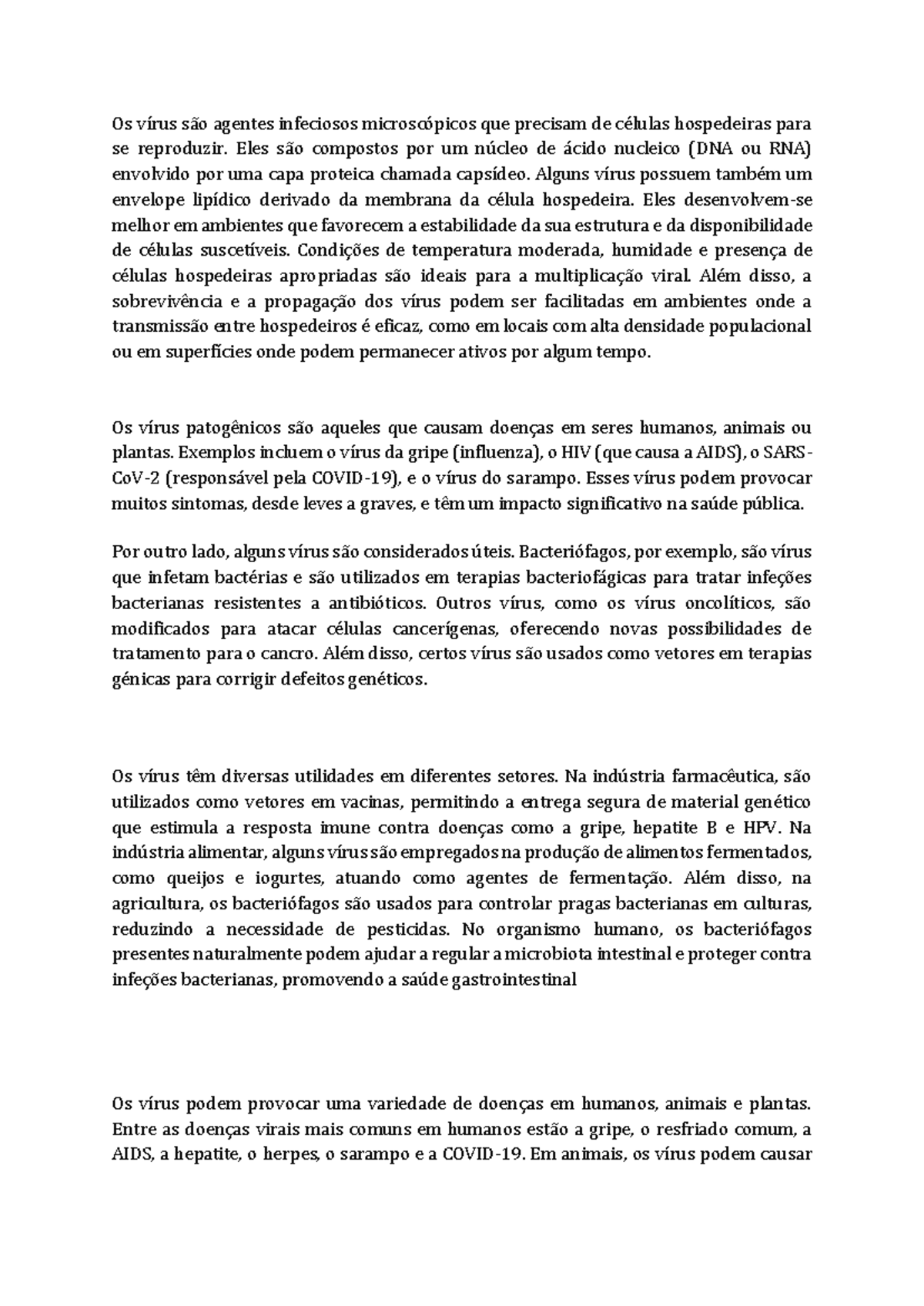 Documento 34 - adwada - Os vírus são agentes infeciosos microscópicos ...