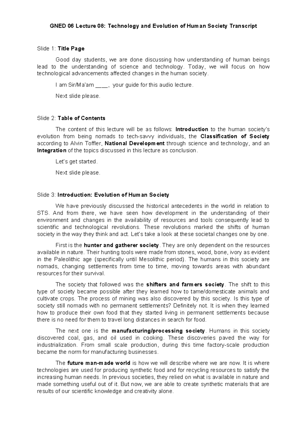 Lecture 8 Transcript - Summary Adams and Victor's Principles of Neurology 10th edition - GNED 06 ...